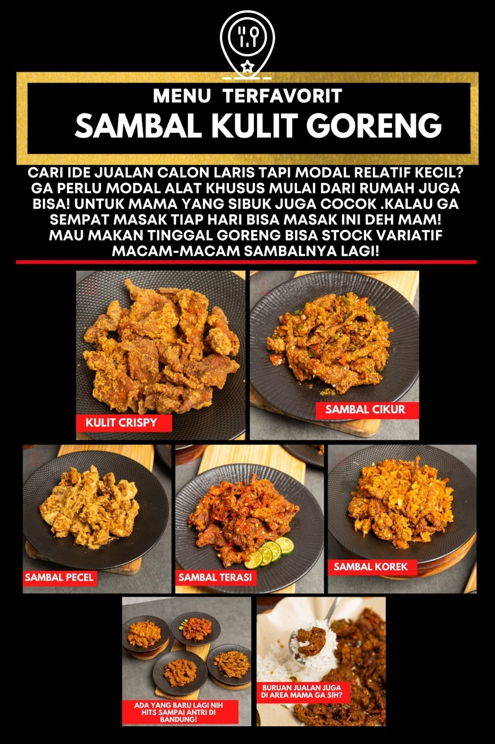 KELAS MASAK SAMBAL KULIT GORENG