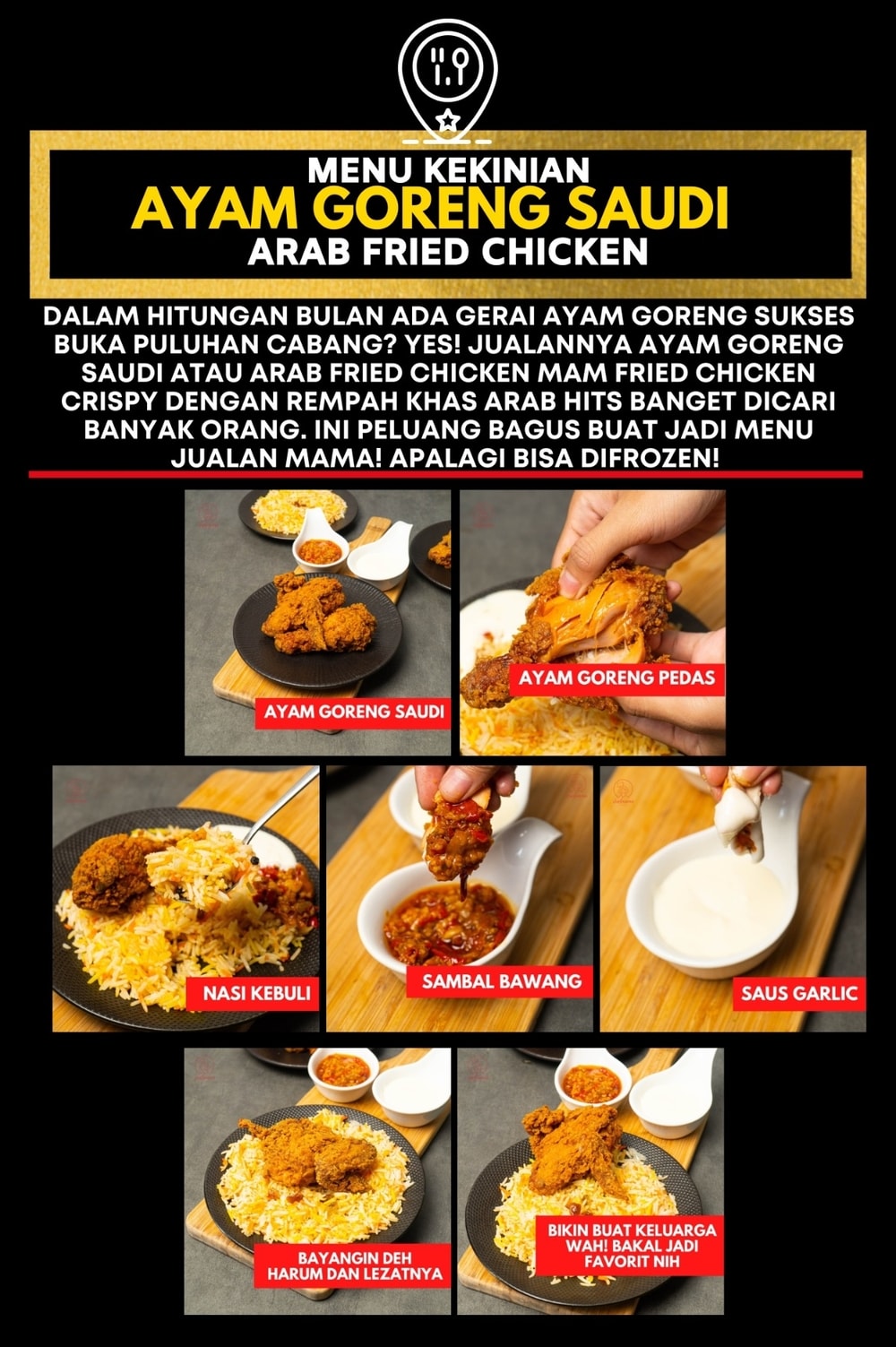 KELAS MASAK AYAM GORENG SAUDI - ARAB FRIED CHICKEN