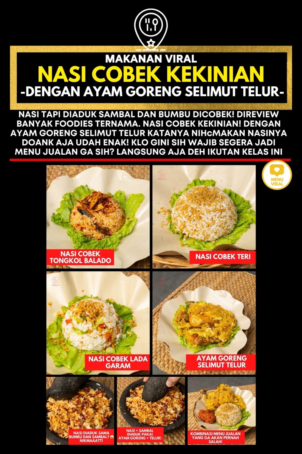 KELAS MASAK NASI COBEK KEKINIAN