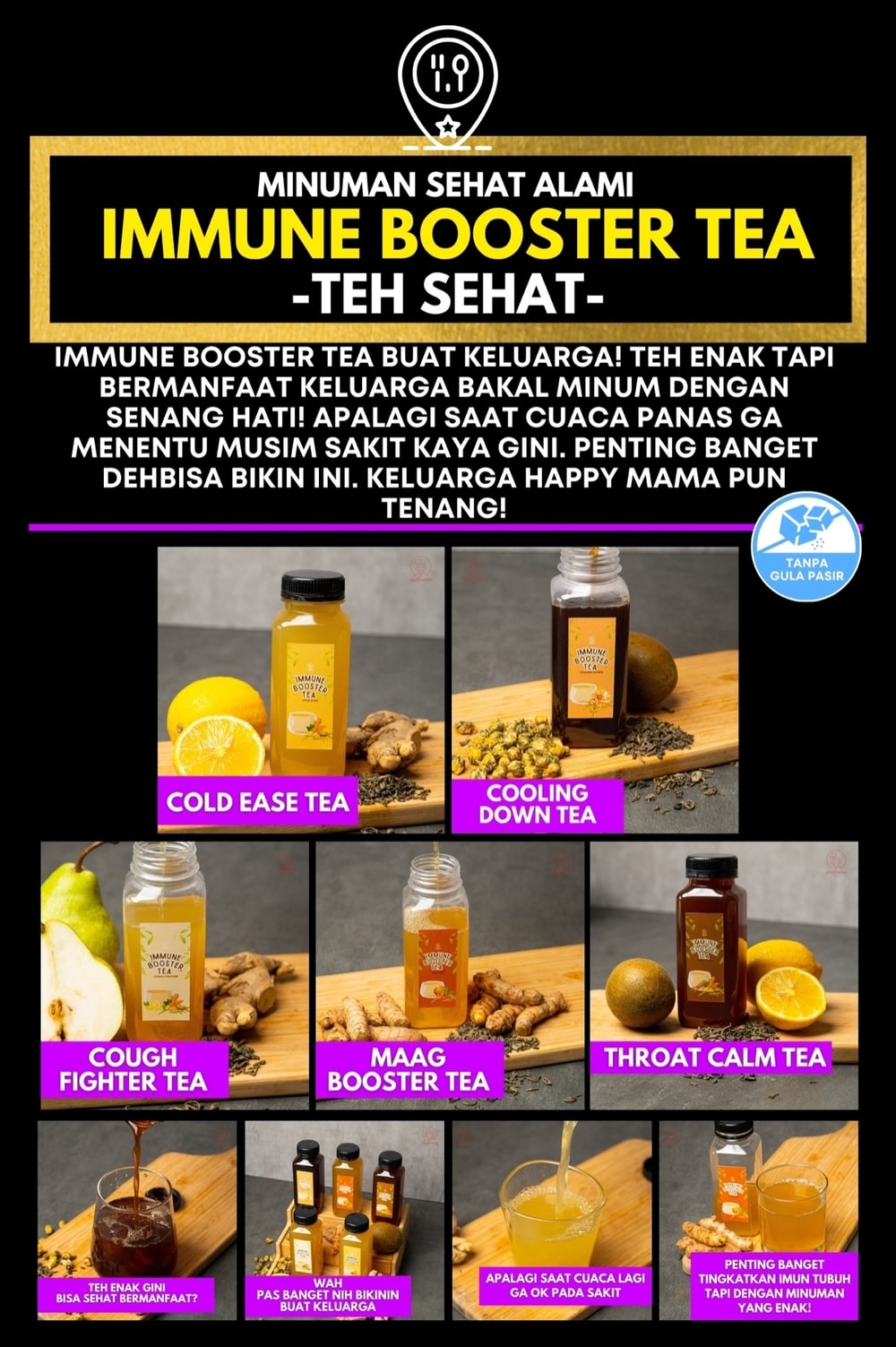 KELAS MASAK ONLINE IMMUNE BOOSTER TEA