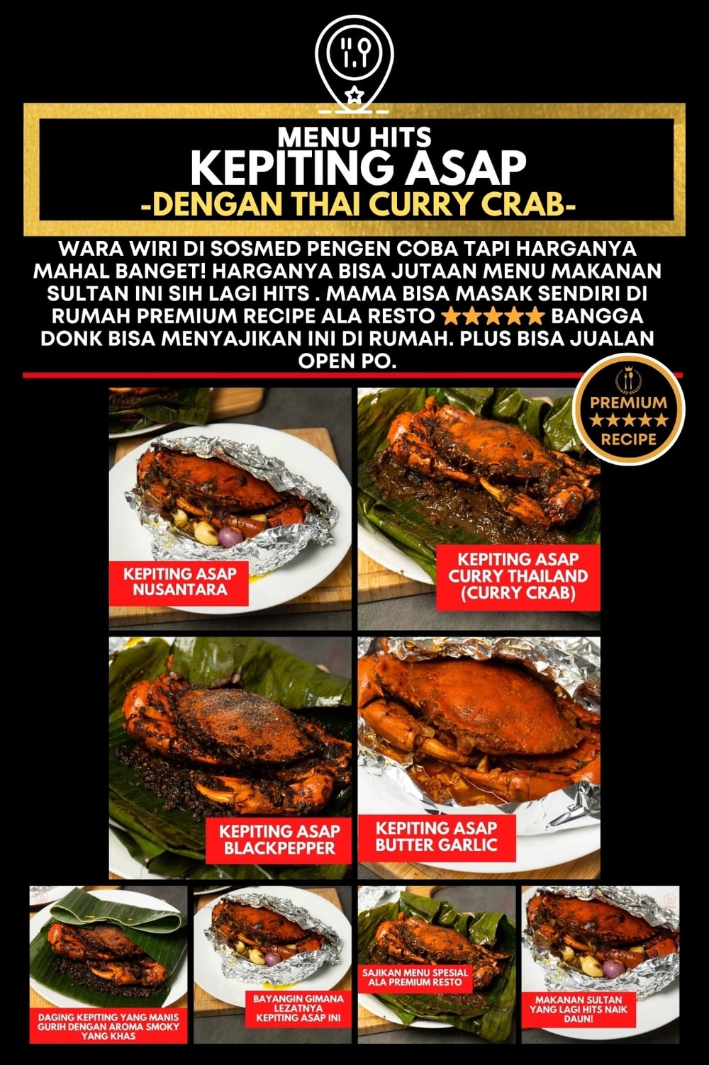 KELAS MASAK KEPITING ASAP - Dengan Thai Curry Crab