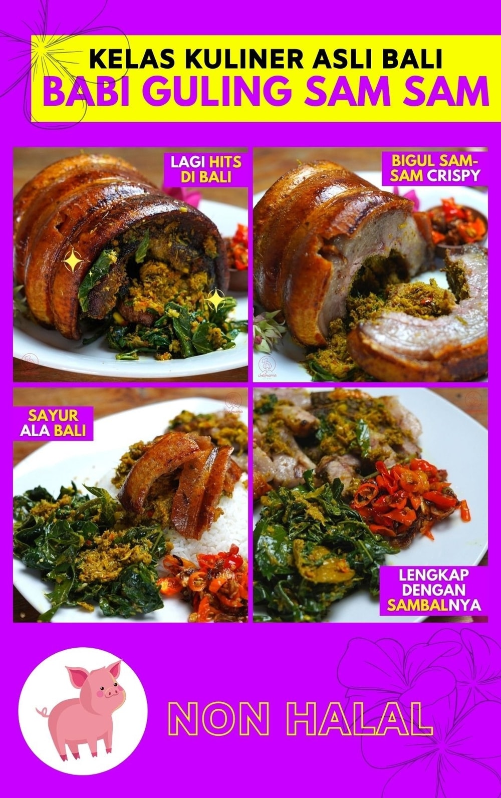 KELAS MASAK ONLINE BIGUL BABI GULING SAM-SAM