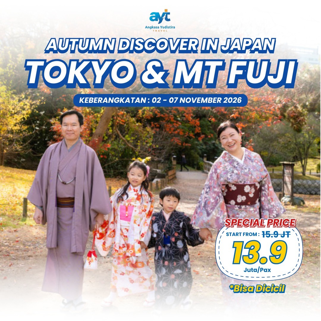 2 - 7 NOV 2026 JAPAN TOKYO MT FUJI WITH AUTUMN SEASON
