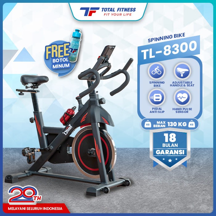 Sepeda Statis Spinning Bike TL 8300 Total Fitnes Bandung