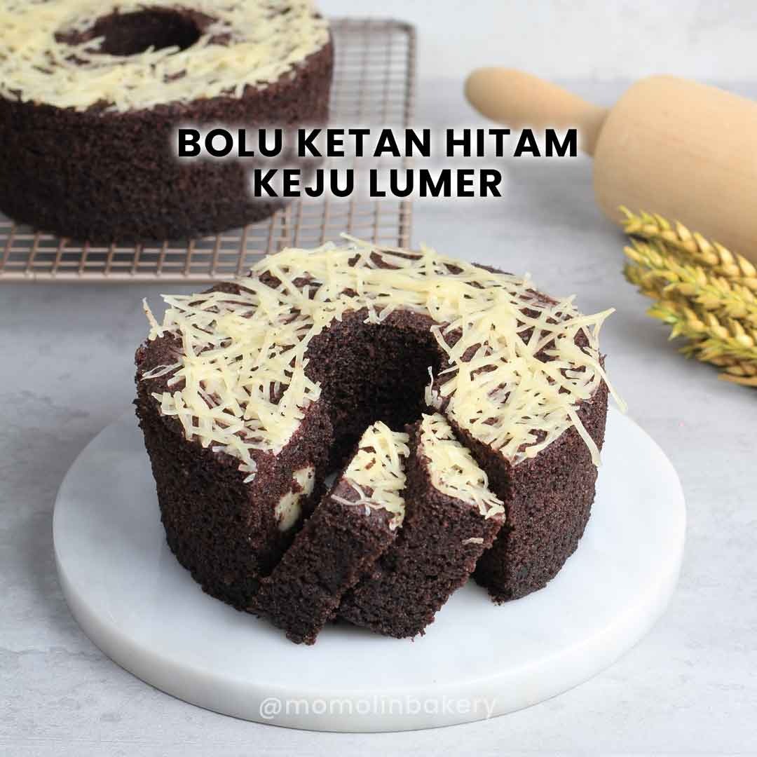 Bolu Ketan Hitam Keju Lumer 15cm