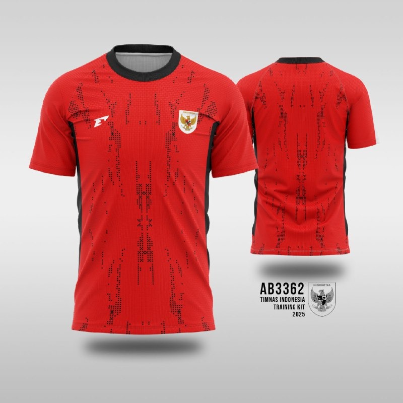 Kaos Jersey Training Timnas Indonesia 2025 Erspo - Red 2 - AB3362
