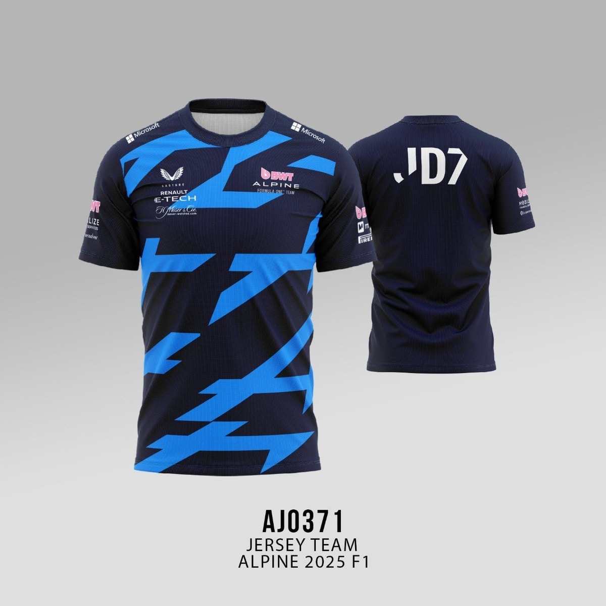 Kaos Jersey Team Alpine F1 2025 - AJ0371 - AJ0371K