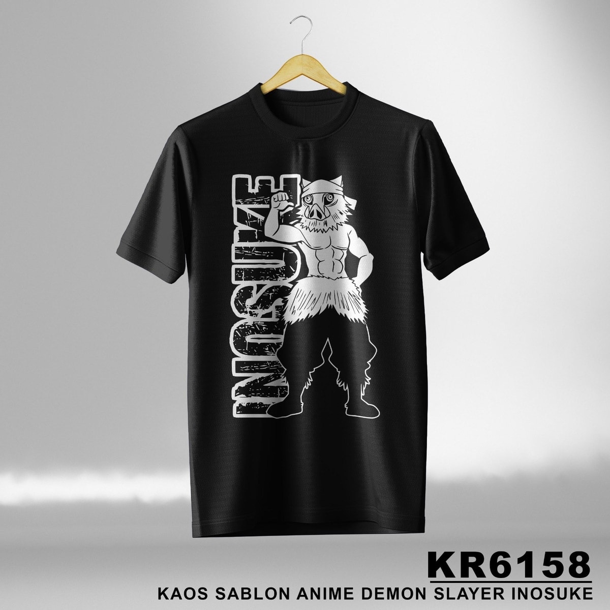KAOS SABLON ANIME DEMON SLAYER INOSUKE