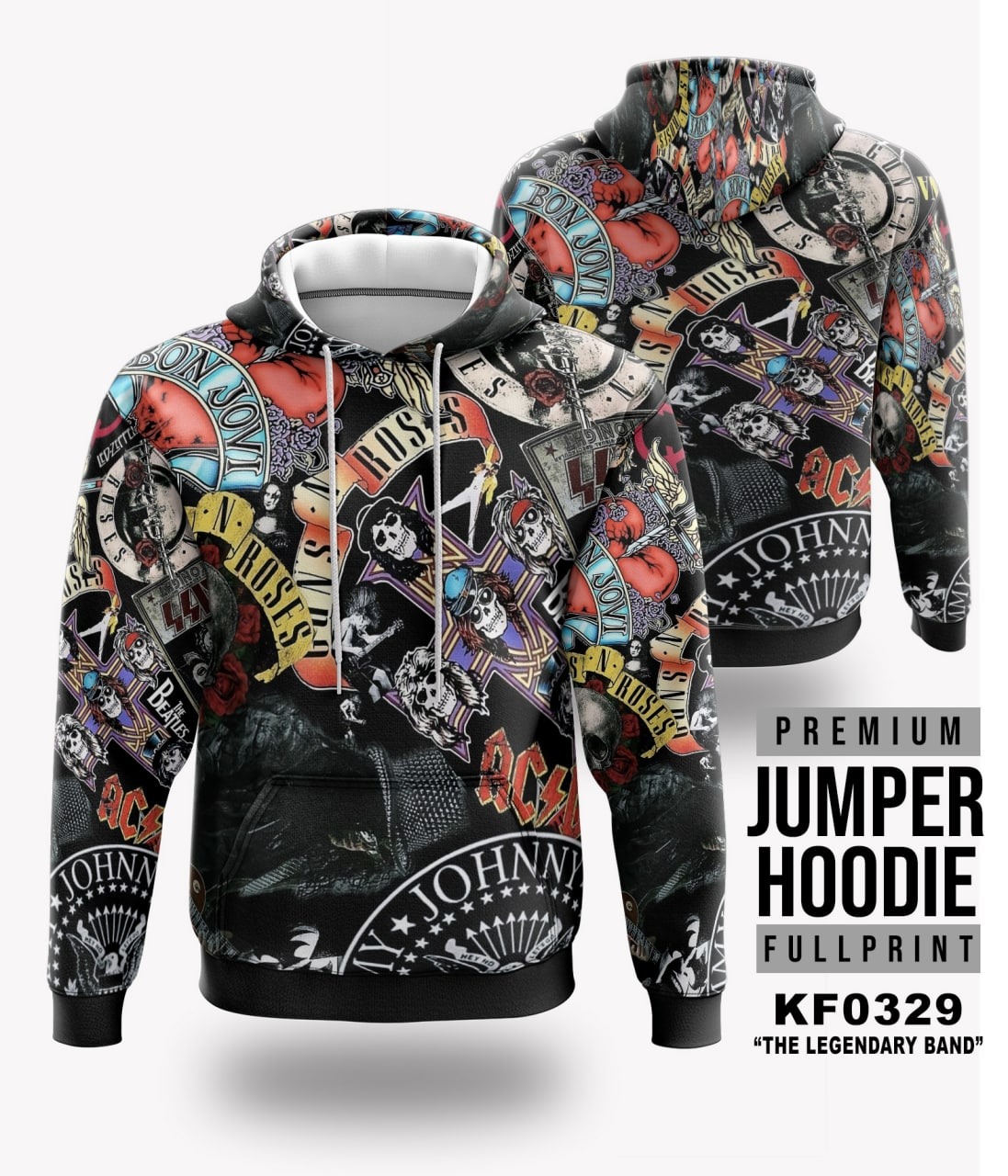 Jaket Hoodie Legendary Band