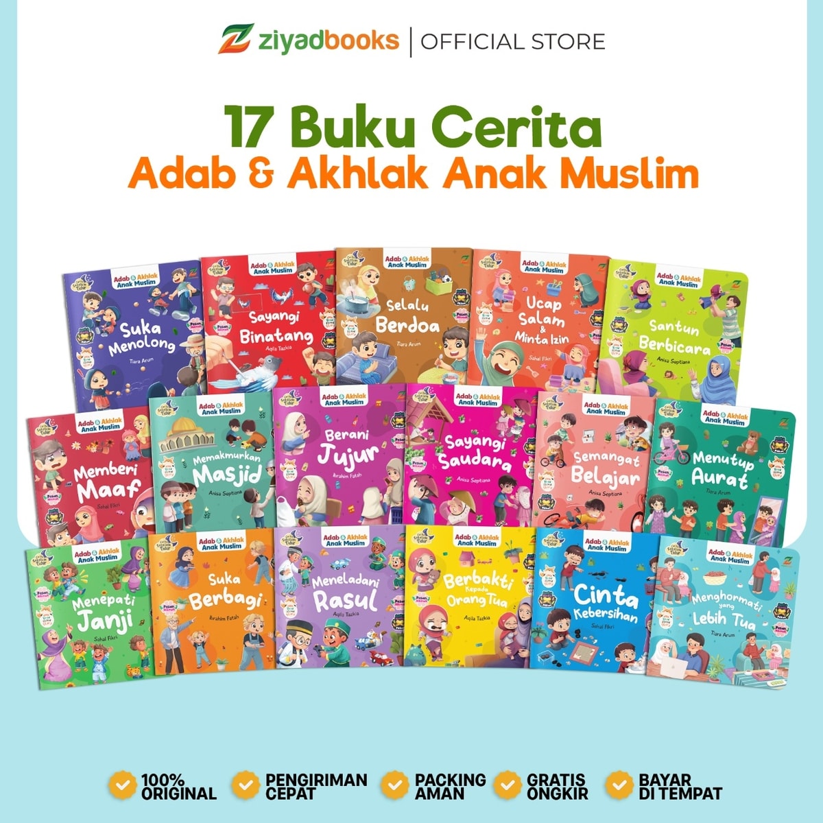 (BONUS MY VERY FIRTS IQRA') Isi 17 BUKU Adab & Akhlak Anak Muslim ...