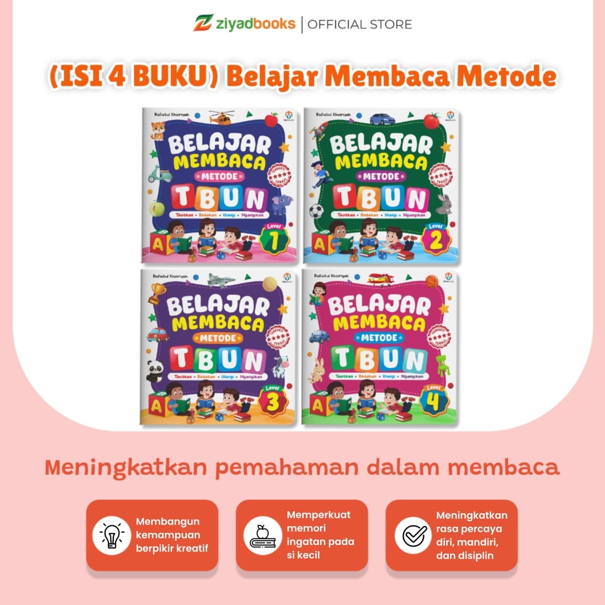 Metode Belajar Membaca TBUN (Bonus Animasi & Printable Mewarnai)