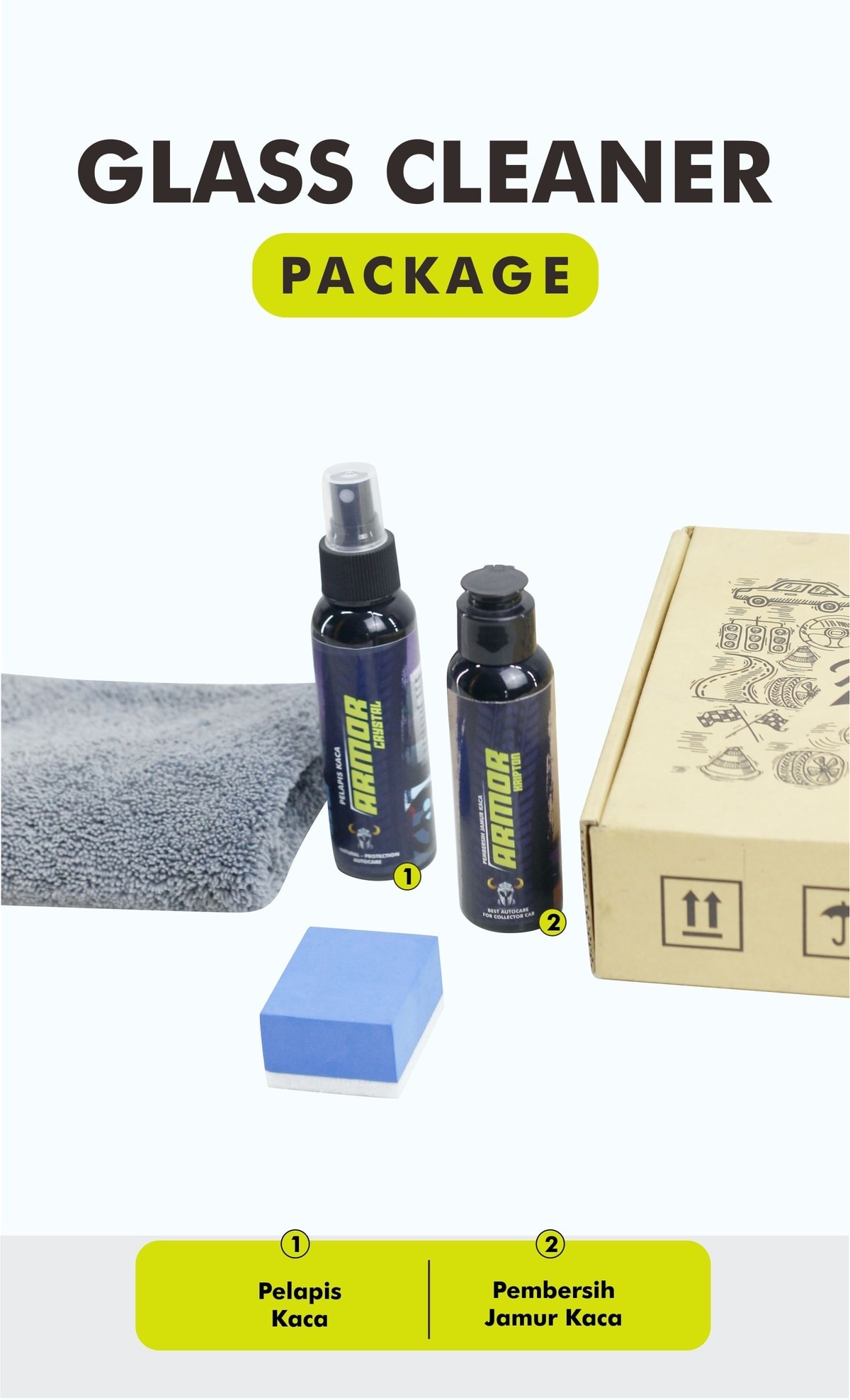 Glass Cleaner Package-f