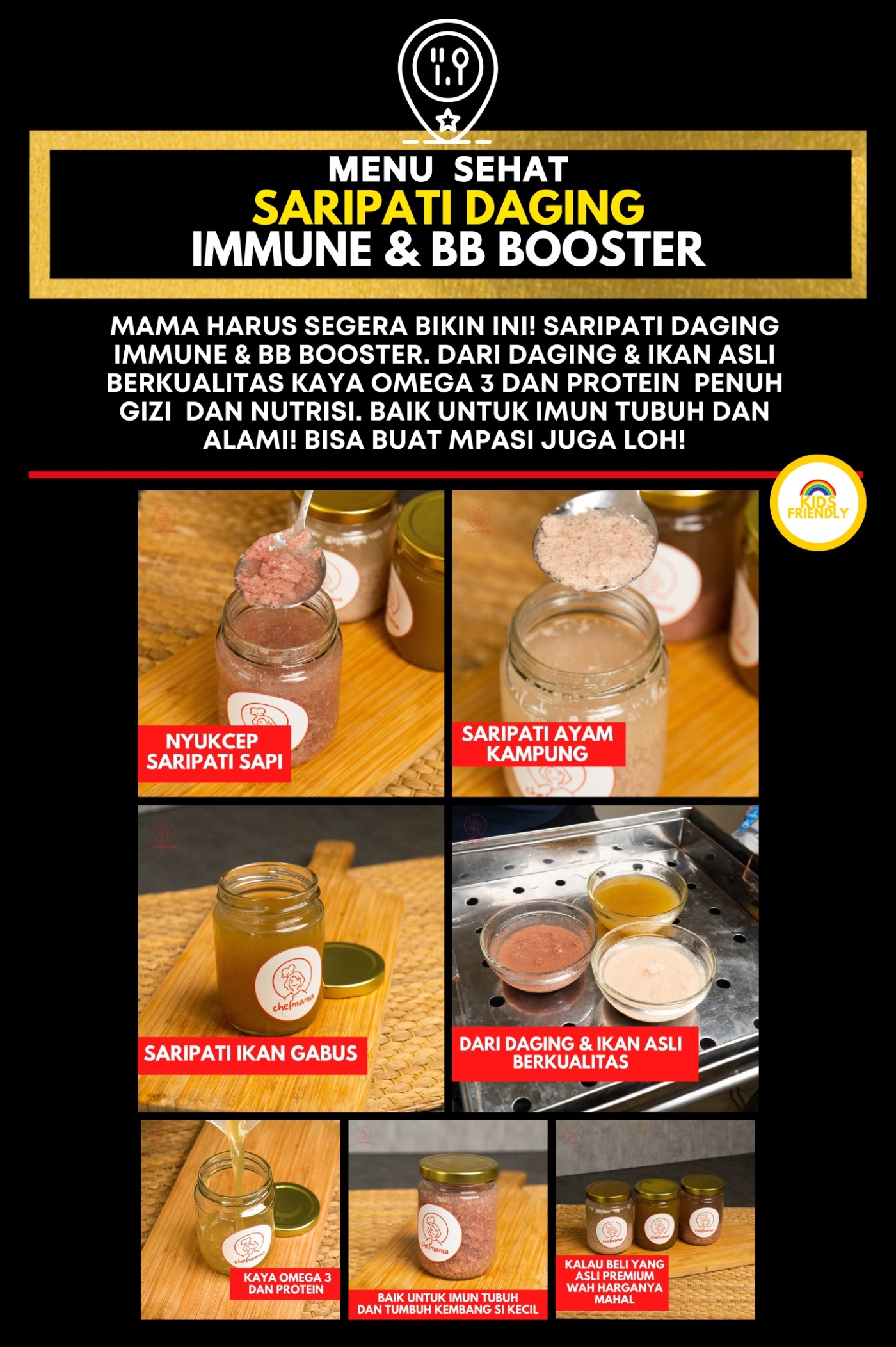 KELAS MASAK SARIPATI DAGING-IMMUNE & BB BOOSTER