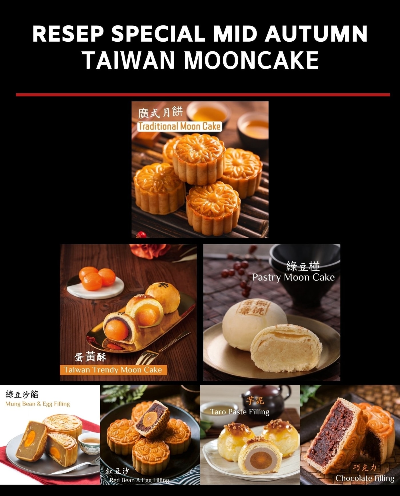 KELAS MASAK ONLINE TAIWAN MOONCAKE