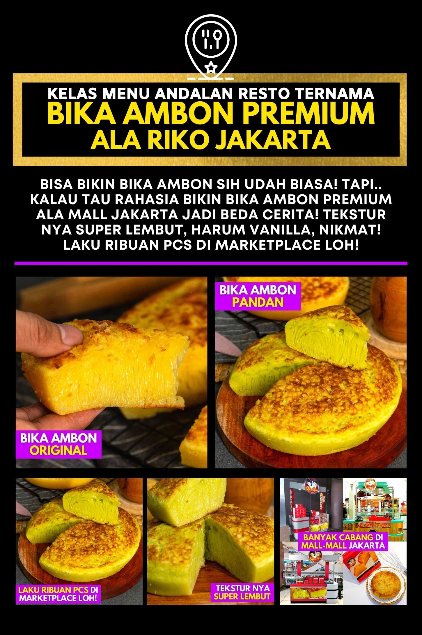 KELAS MASAK ONLINE BIKA AMBON PREMIUM ALA RIKO JAKARTA
