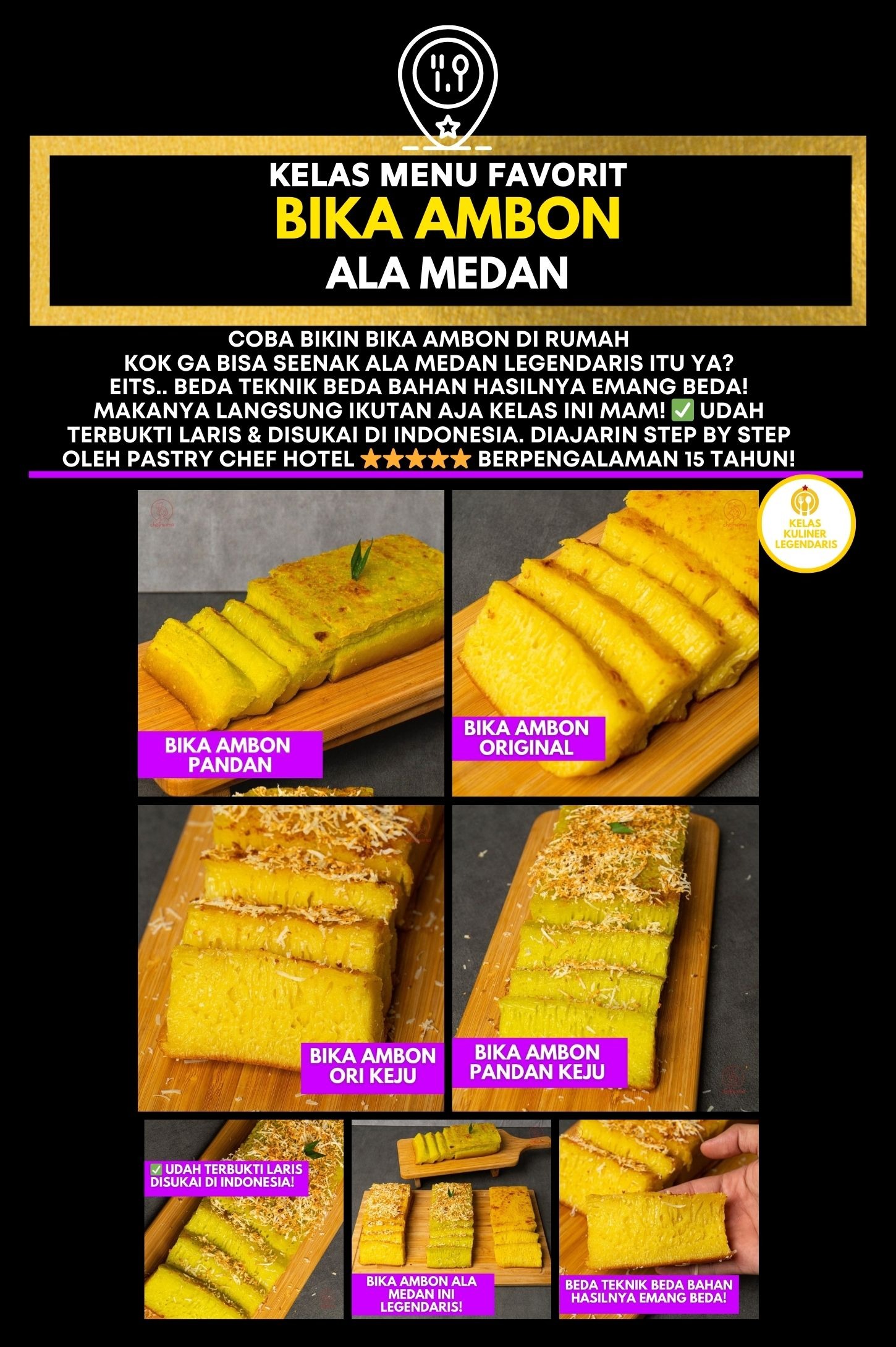 KELAS MASAK ONLINE BIKA AMBON ala MEDAN