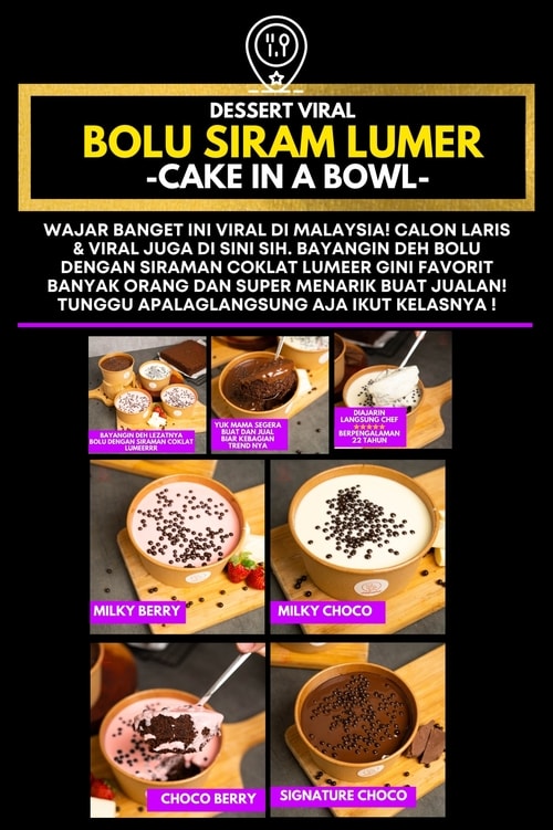 KELAS MASAK BOLU SIRAM LUMER - CAKE IN A BOWL-