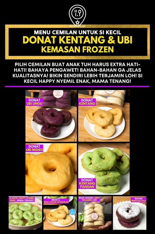 KELAS MASAK DONAT KENTANG & UBI - KEMASAN FROZEN