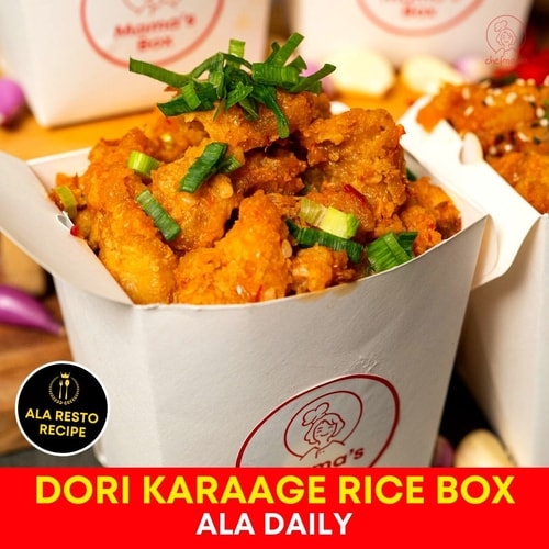 KELAS MASAK ONLINE DORI KARAAGE RICE BOX ALA DAILY