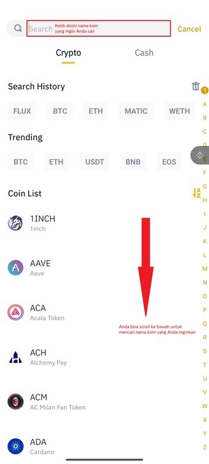 Cara Periksa Alamat FLUX di Wallet/Dompet Anda