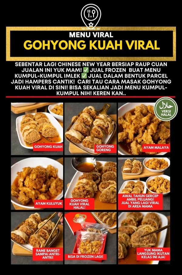 KELAS MASAK ONLINE GOHYONG KUAH VIRAL