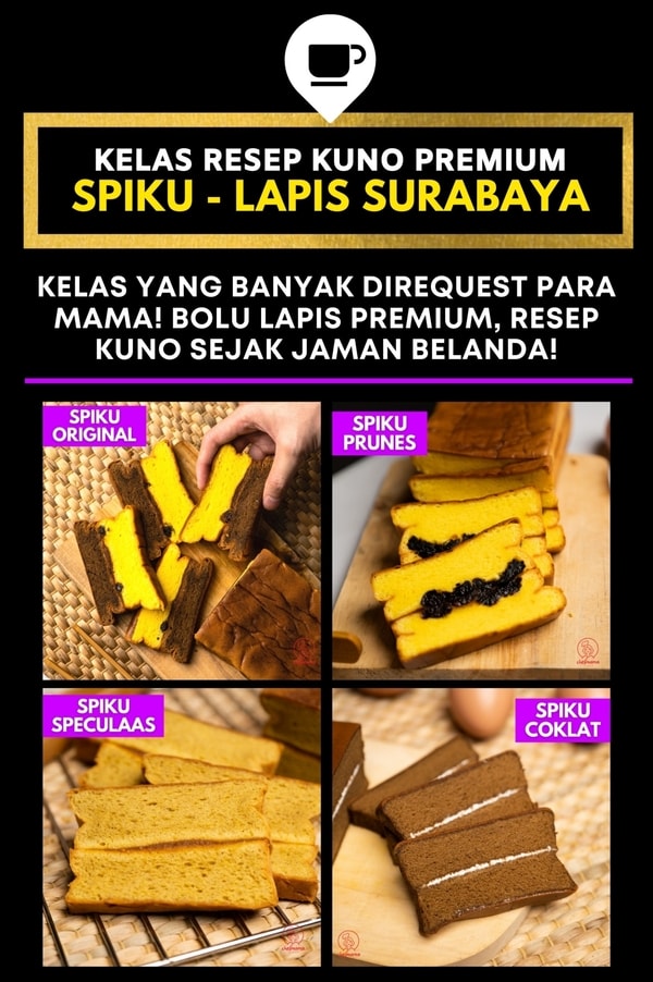 KELAS MASAK ONLINE SPIKU LAPIS SURABAYA