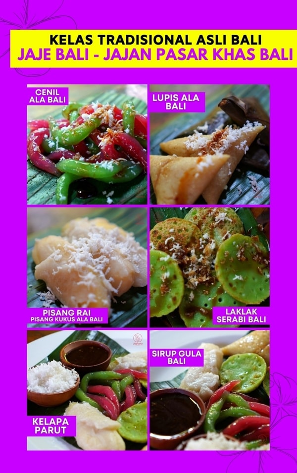 KELAS MASAK ONLINE BALI ASLI - JAJE BALI JAJAN PASAR KHAS BALI