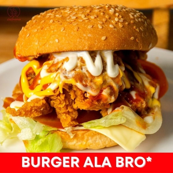 KELAS MASAK ONLINE BURGER ALA BRO*