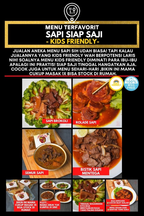 KELAS MASAK ONLINE SAPI SIAP SAJI - KIDS FRIENDLY