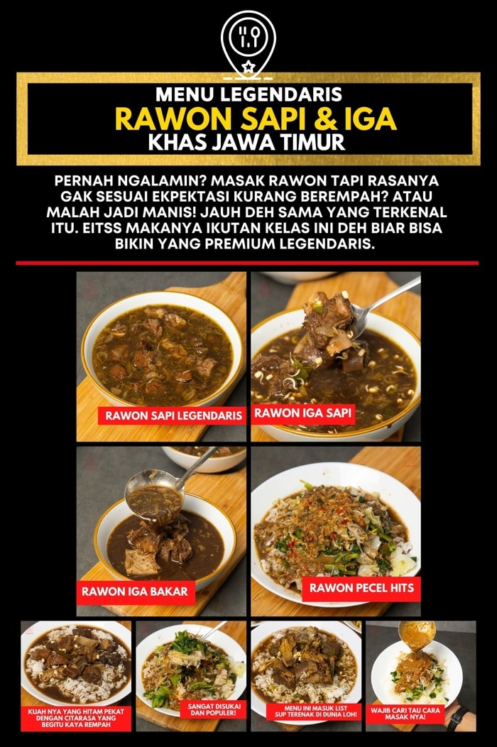 KELAS MASAK RAWON SAPI & IGA KHAS JAWA TIMUR