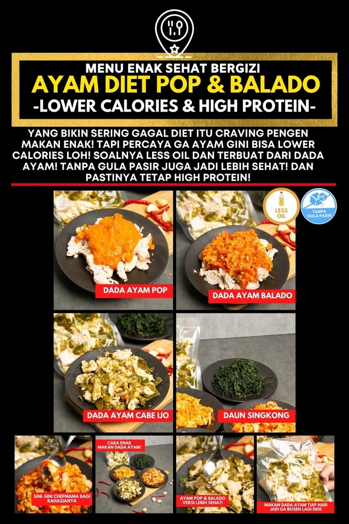 KELAS MASAKAYAM DIET POP & BALADO - LOWER CALORIES & HIGH PROTEIN