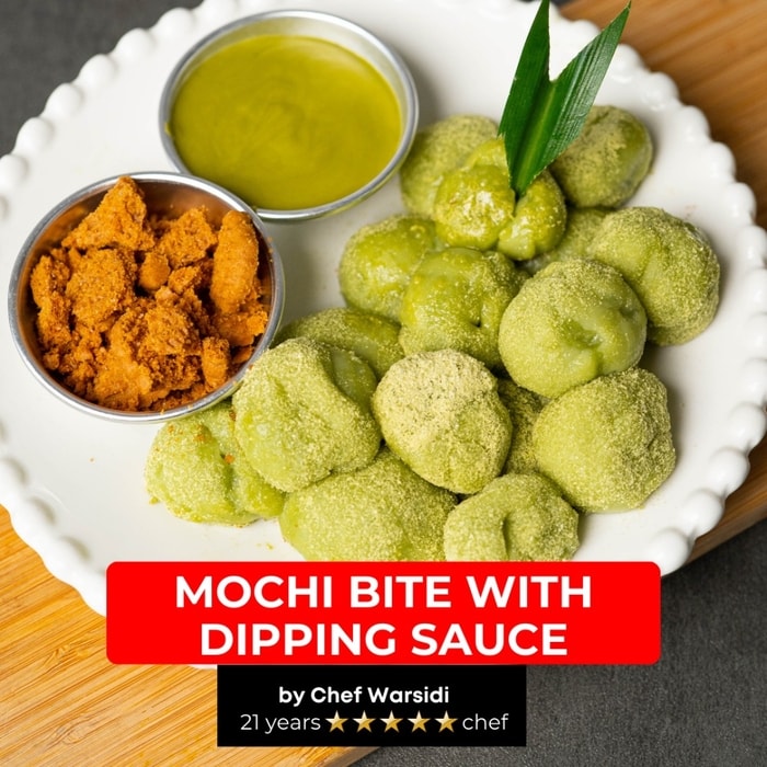 KELAS GRATIS MOCHI BITES WITH DIPPING SAUCE
