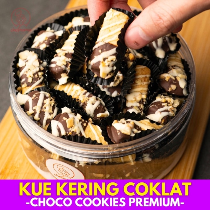 KELAS MASAK ONLINE KUE KERING COKLAT - CHOCO COOKIES PREMIUM