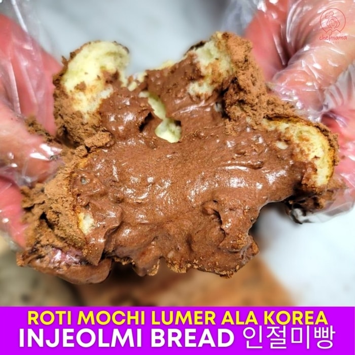 KELAS MASAK ONLINE ROTI MOCHI LUMER KOREA - INJEOLMI BREAD