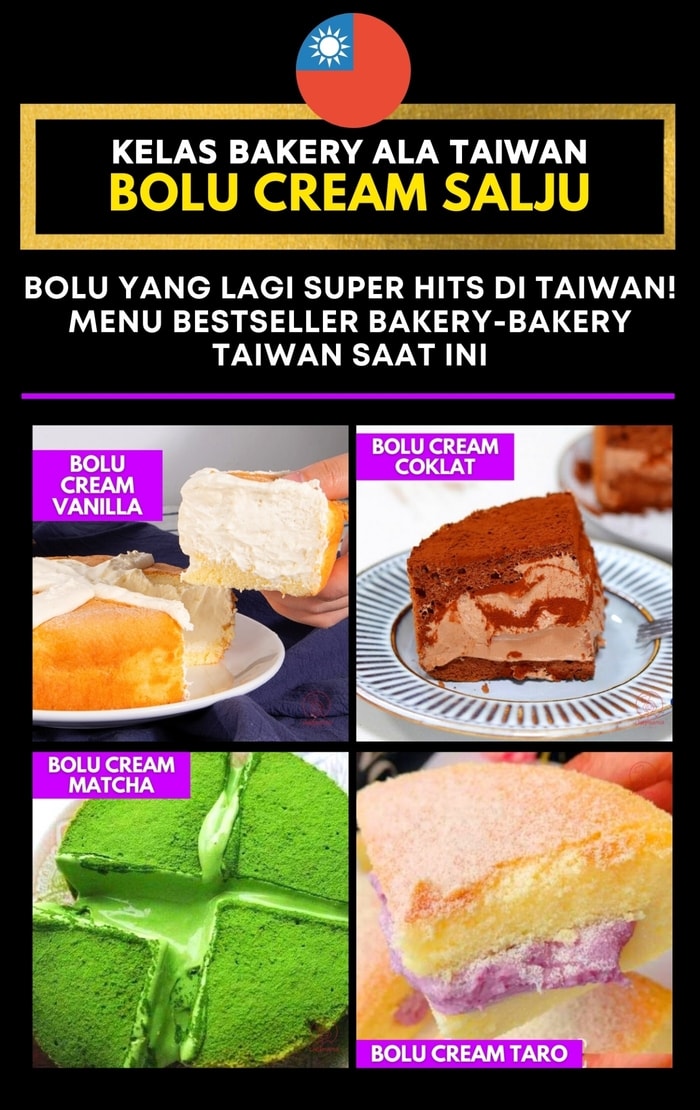 KELAS MASAK ONLINE BOLU SUSU SALJU ALA TAIWAN