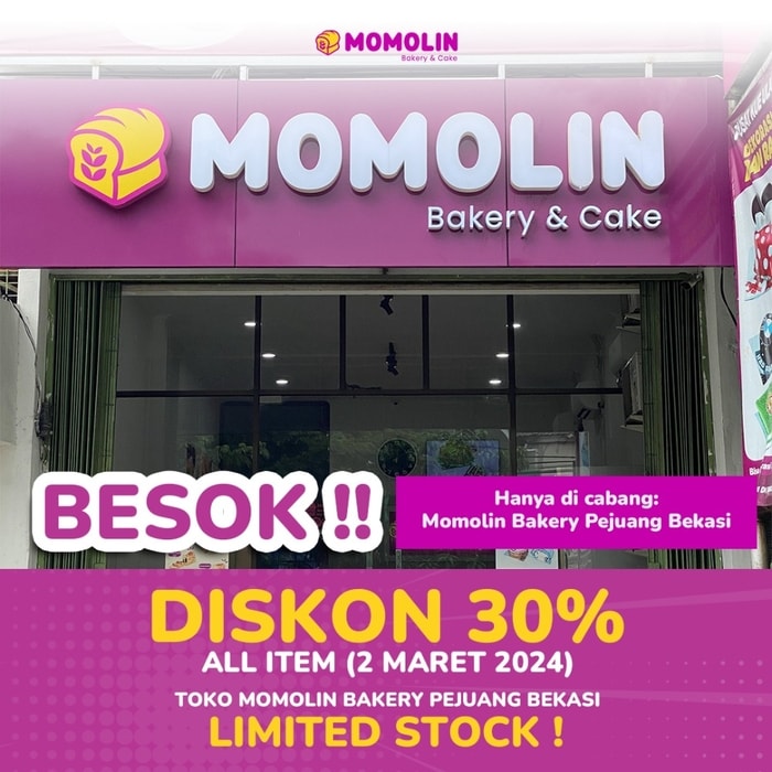 Logo Baru Momolin Bakery