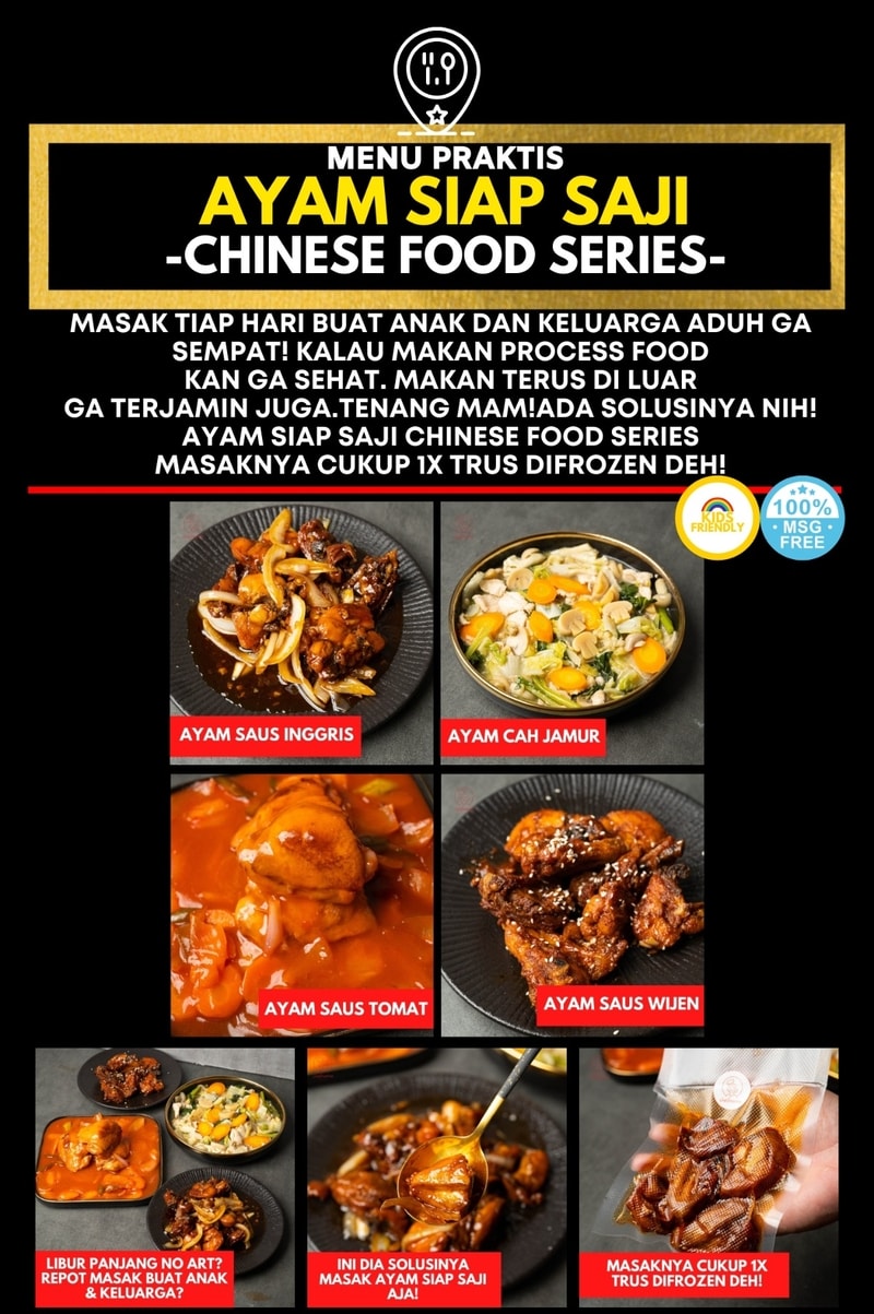 KELAS MASAK ONLINE AYAM SIAP SAJI - CHINESE FOOD SERIES