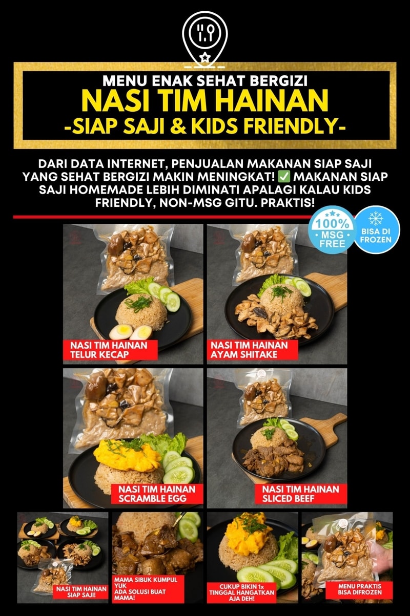 KELAS MASAK ONLINE NASI TIM HAINAN - SIAP SAJI & KIDS FRIENDLY