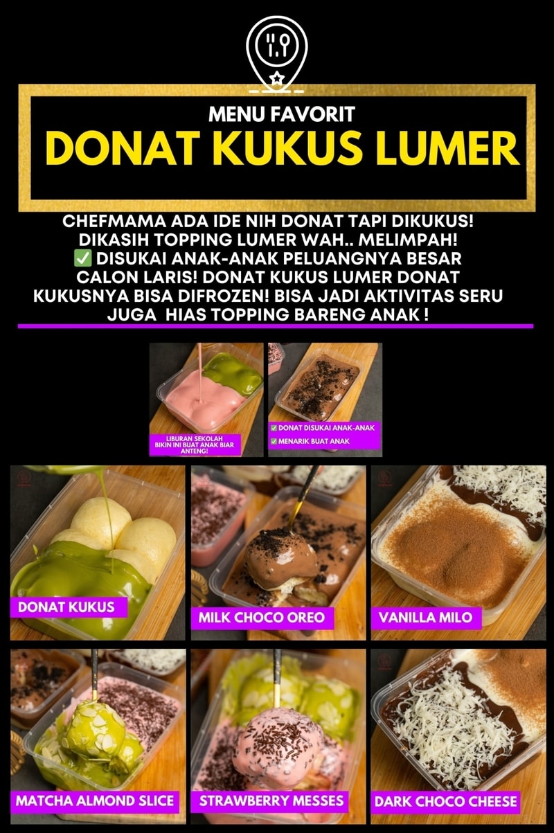 KELAS MASAK ONLINE DONAT KUKUS LUMER