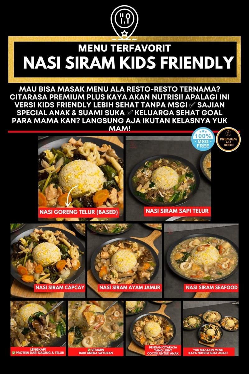KELAS MASAK NASI SIRAM KIDS FRIENDLY