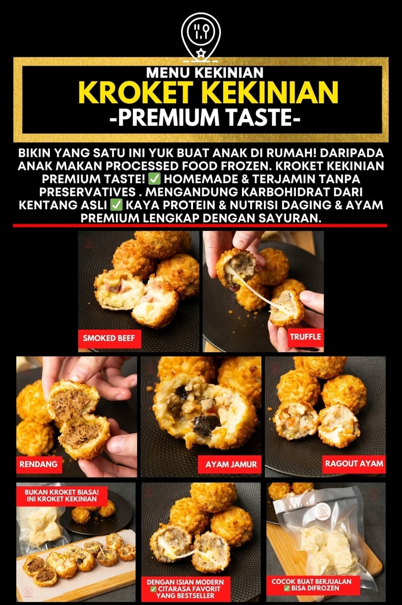 KELAS MASAK ONLINE KROKET KEKINIAN - PREMIUM TASTE