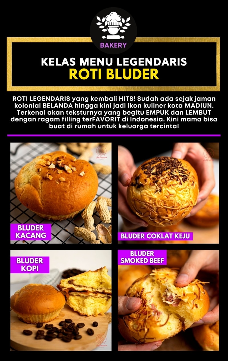 KELAS MASAK ONLINE ROTI BLUDER