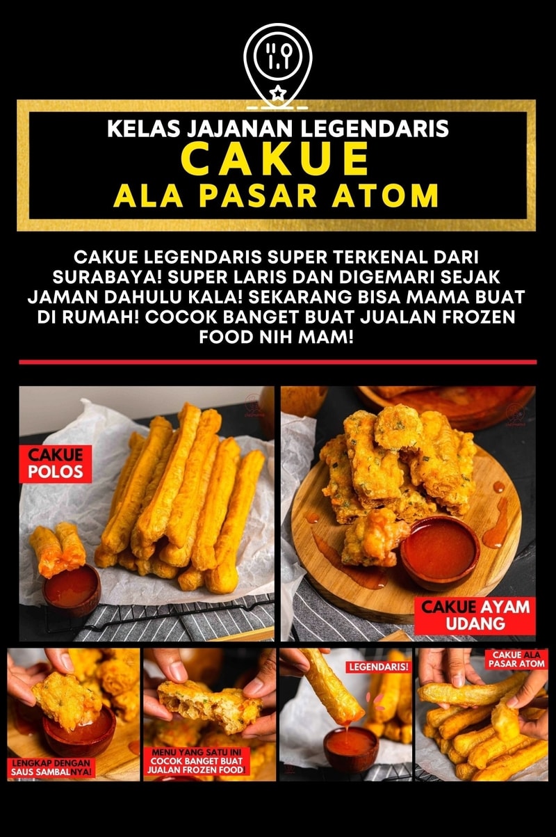 KELAS MASAK ONLINE CAKUE ALA PASAR ATOM