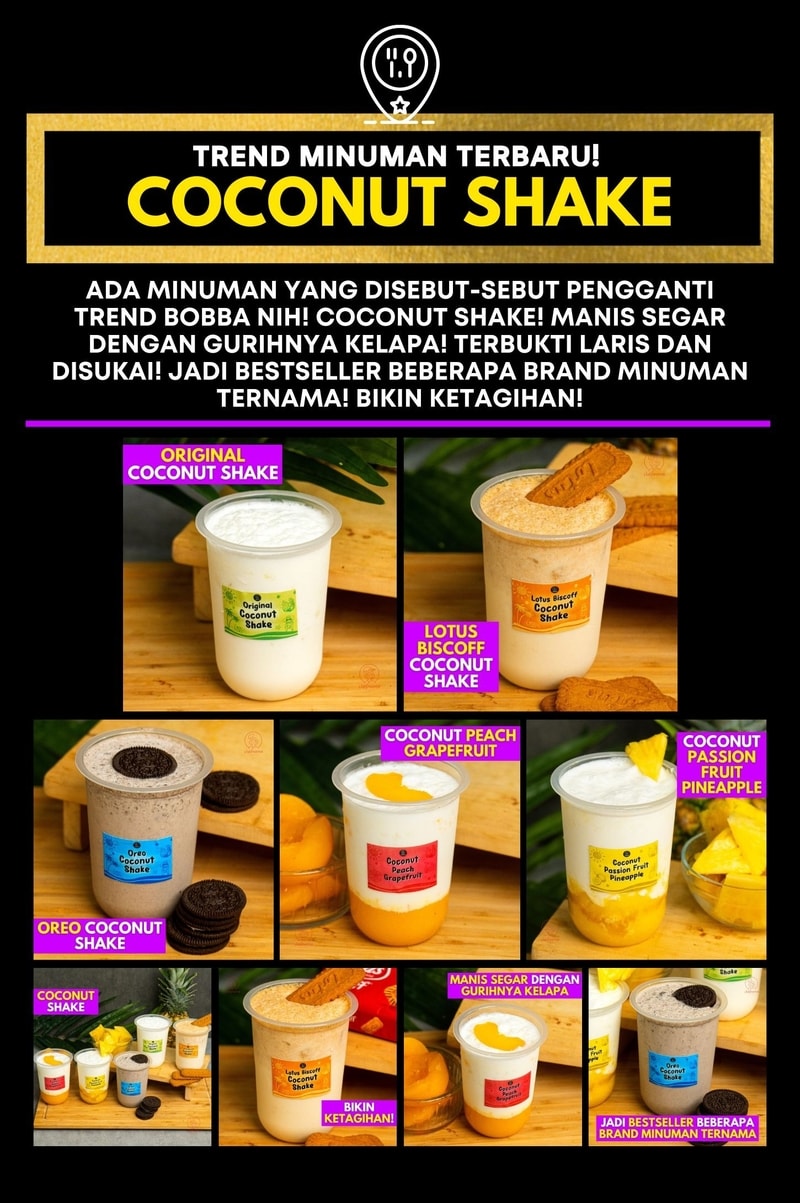 KELAS MASAK ONLINE COCONUT SHAKE