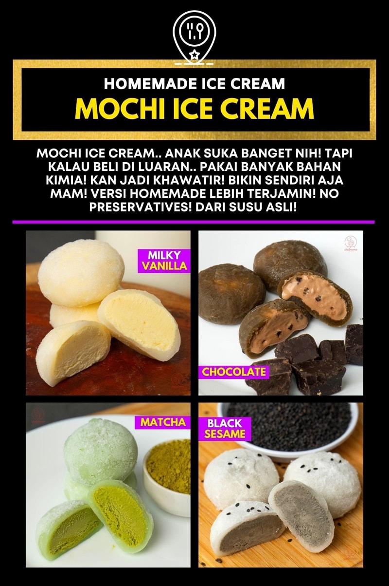 KELAS MASAK ONLINE MOCHI ICE CREAM